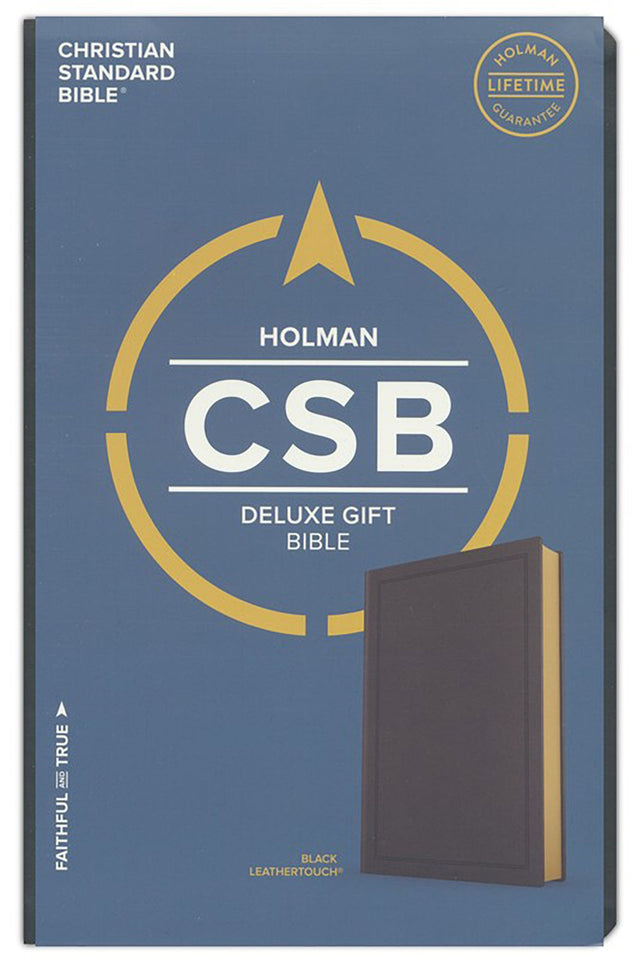 CSB Deluxe Gift Bible, Black LeatherTouch
