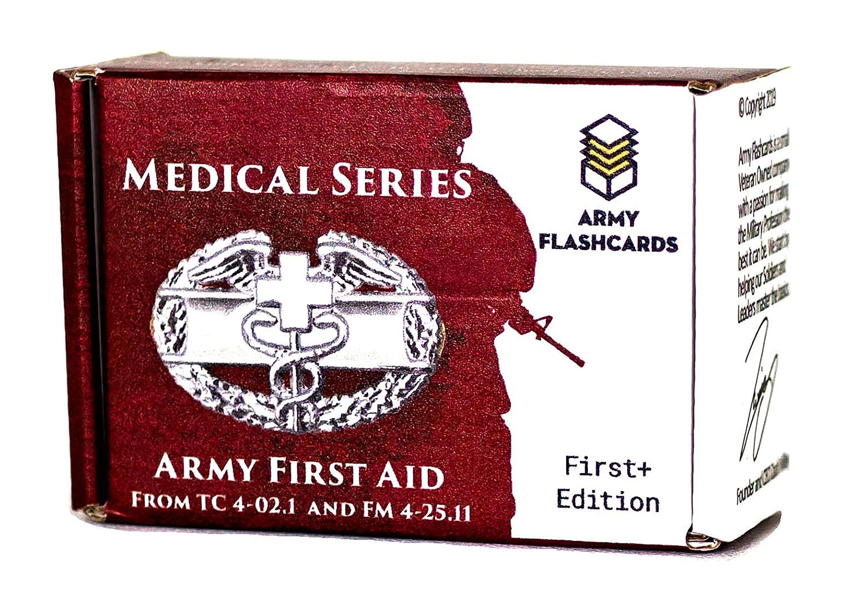 Medical Series Army First Aid Flashcards - First Edition TC 4-02.1 and ...